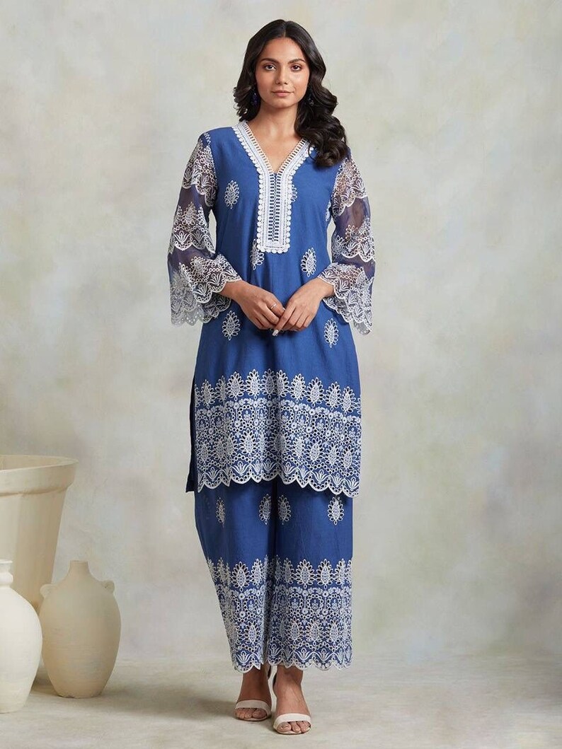 Chic Styles and Comfort in straight plazo design for Trendy Women