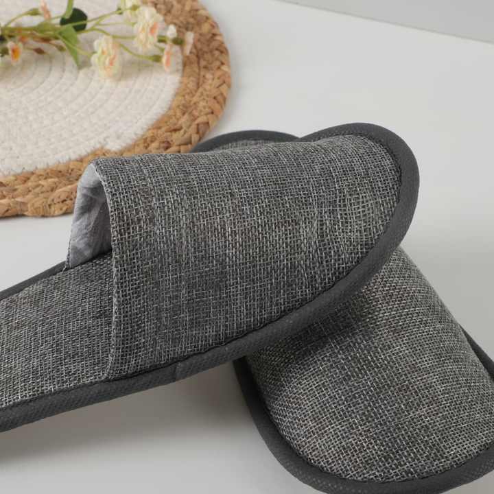 Disposable Eco-Friendly Recyclable Linen Slippers for Hotels and Spas ...