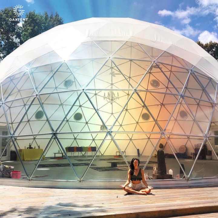 4 Seasons 8m 10m 12m Large Yoga Geodesic Event Dome Tent Retreat DIY ...