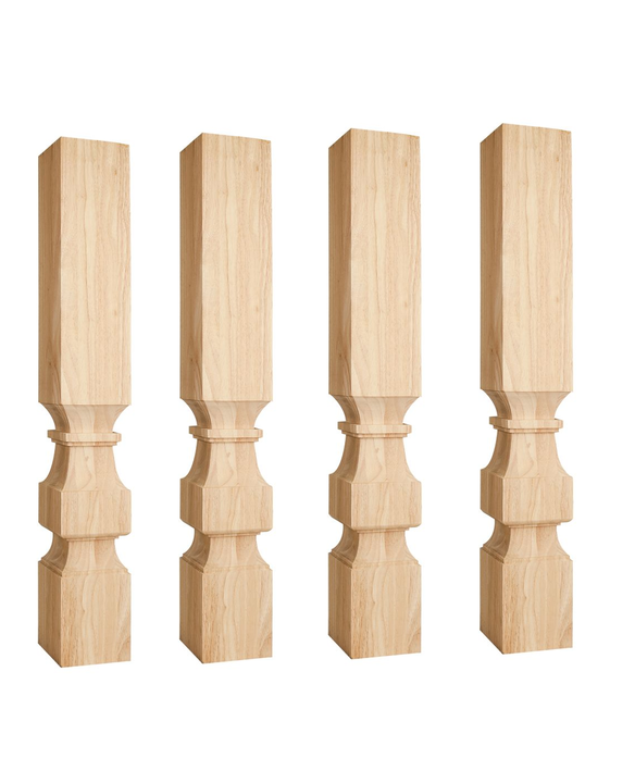 Solid Wood Kitchen Cabinet Island Post Column Decorative Legs Support ...