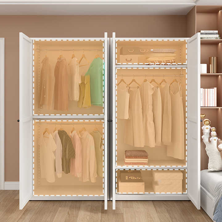 2024 Iron Wardrobe - Durable, Simple Design Modular Furniture