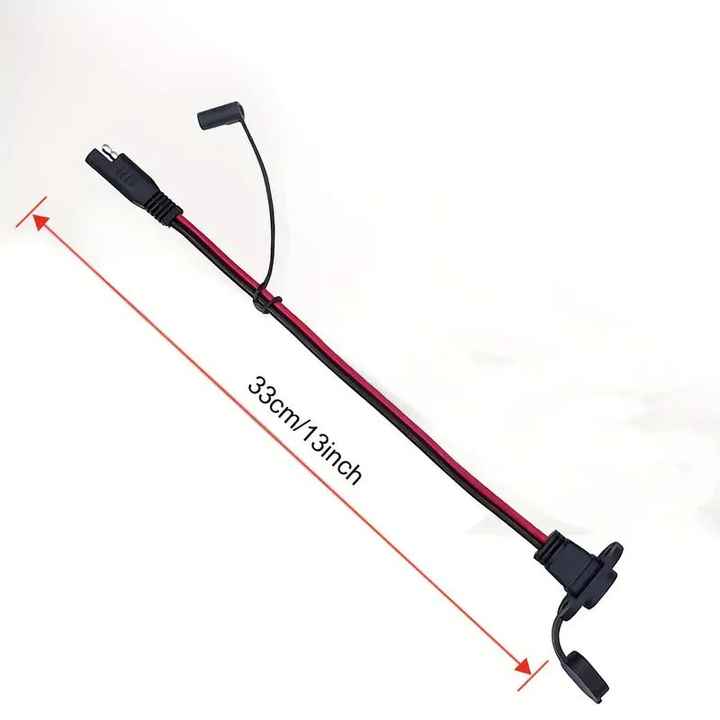 SAE Quick Connector Harness SAE Adapter Male Plug to Female Socket Cable 1FT 14AWG SAE Extension ...