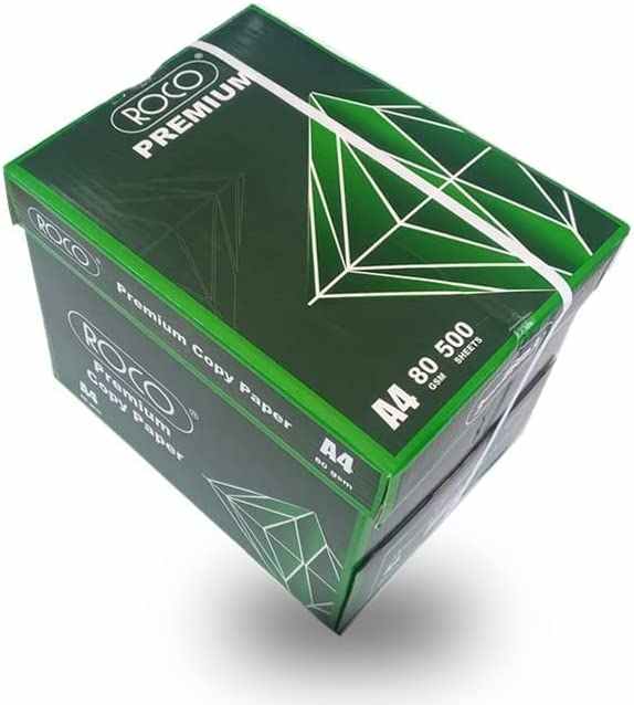 Roco Premium Copy Paper - 80 Gsm A4, 5 Packs of 500 Sheets