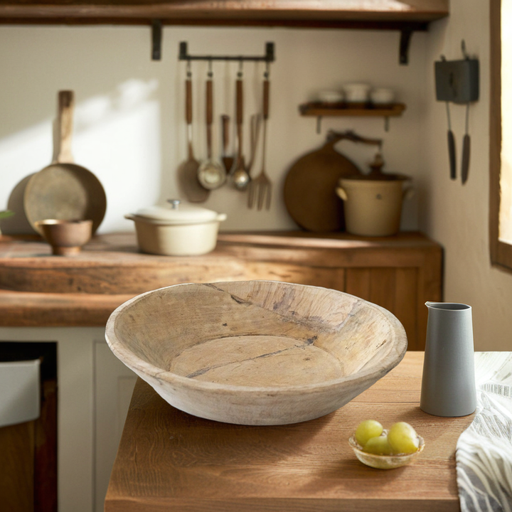 Antique Design Superior Quality Hand Carved Kitchenware Tabletop White ...