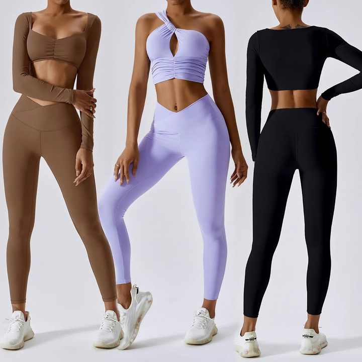 Wholesale Fitness Yoga Wear 2PCS Seamless Yoga Set Workout Women Cotton Plus Size Gym Fitness ...