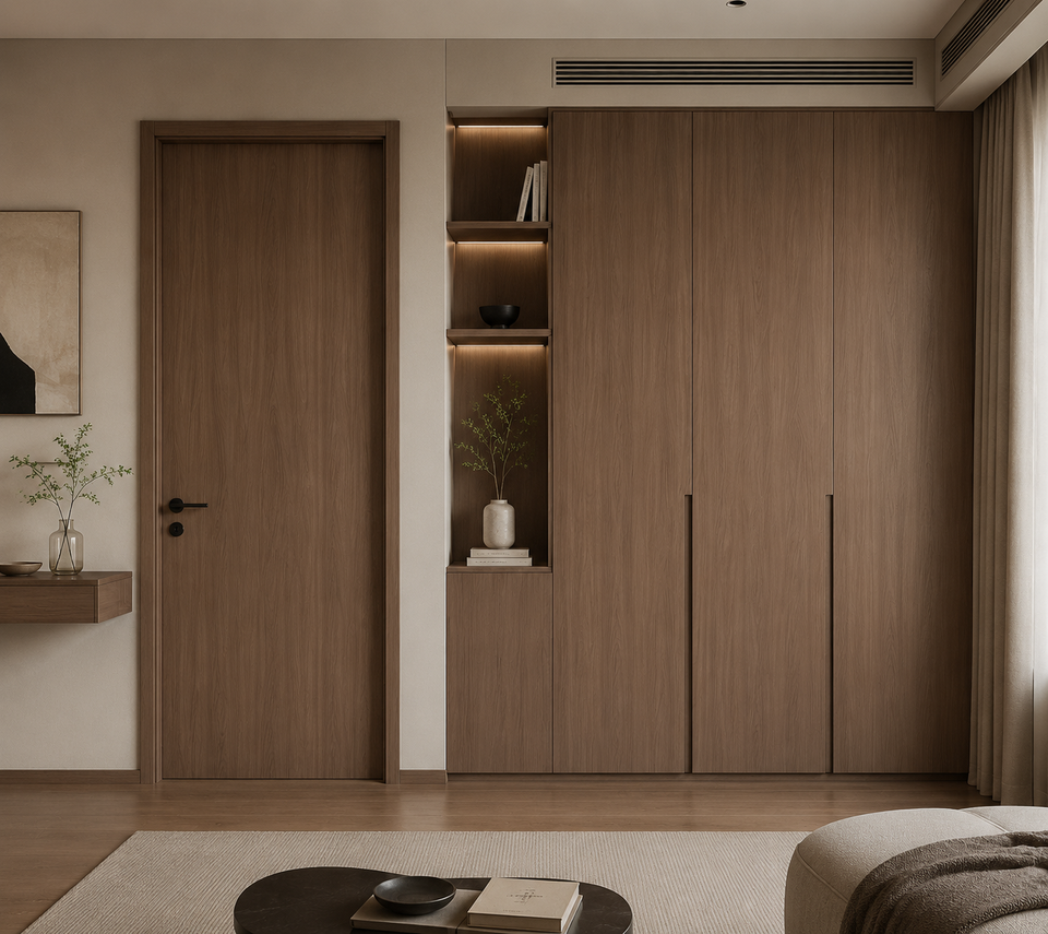 Modern Wood Grain Plywood Wall Panel Waterproof Particle Board ...