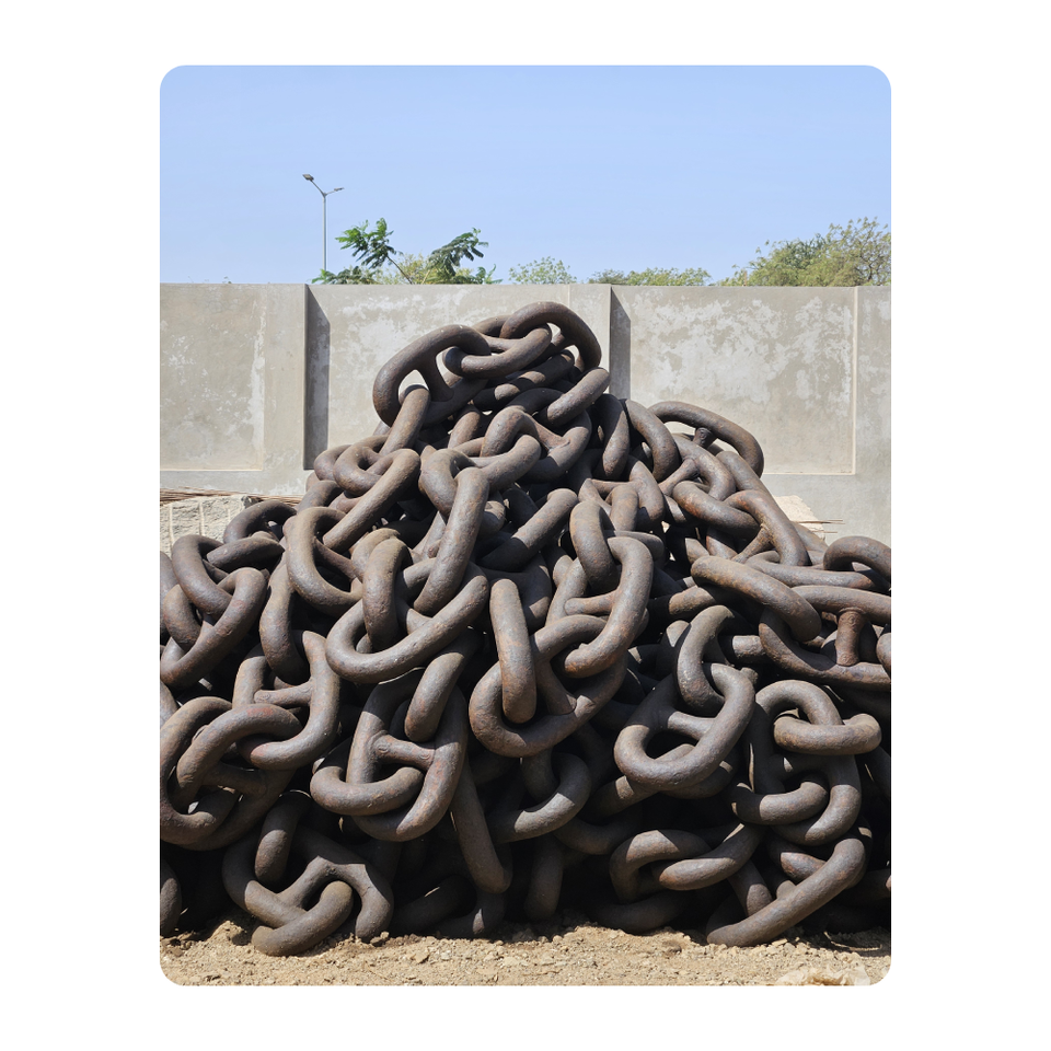Stainless Steel 111mm Heavy-Duty Stud Link Chains Marine Grade Anchor ...