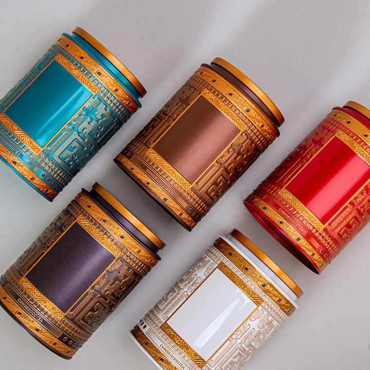Luxury Metal Packing - Embossed Tin Cans for Canned Food