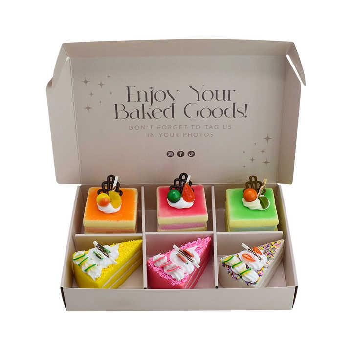Custom Printed Food Grade Paper - Cake Boxes with Compartments