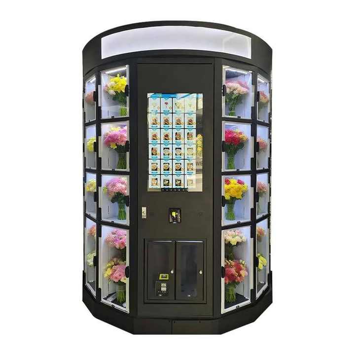 24/7 Flower Vending Machine With Cooling & Anti-vandal Design for ...
