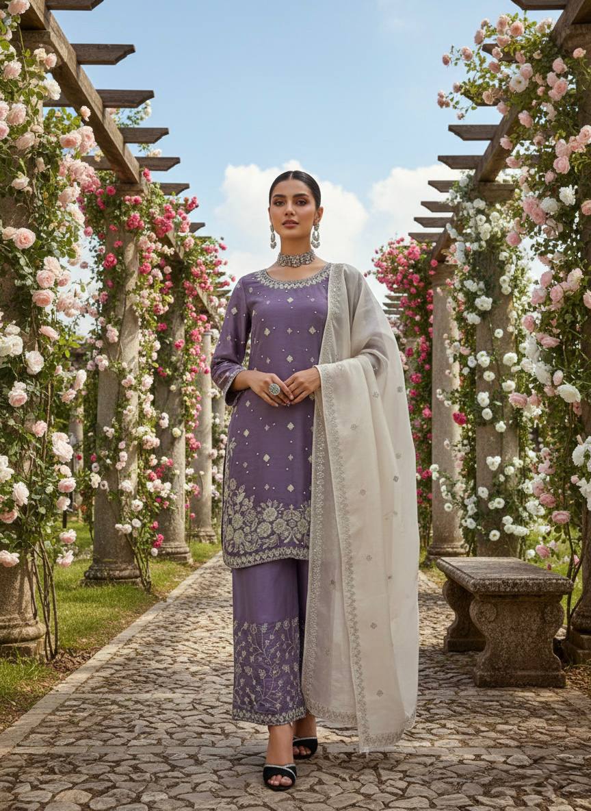 Shop Online Handwork Embroidery Suits Handcrafted Embroidery Detail ...