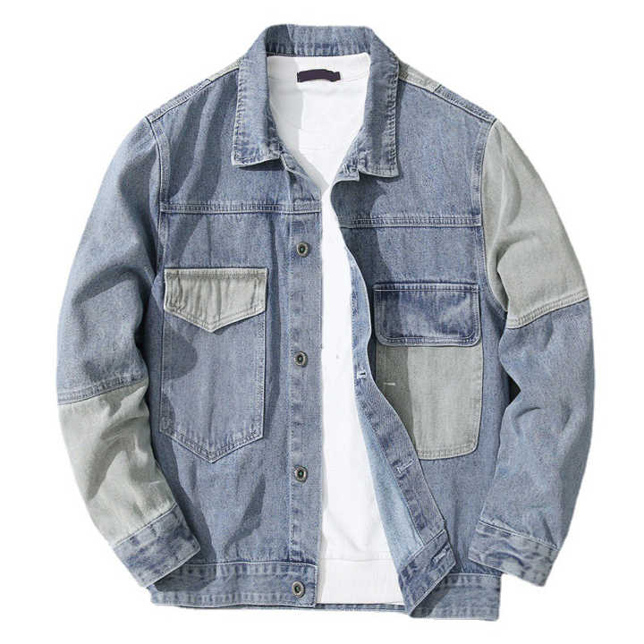 Wholesale Best Looking Casual Streetwear Men's Denim Jacket Cotton ...