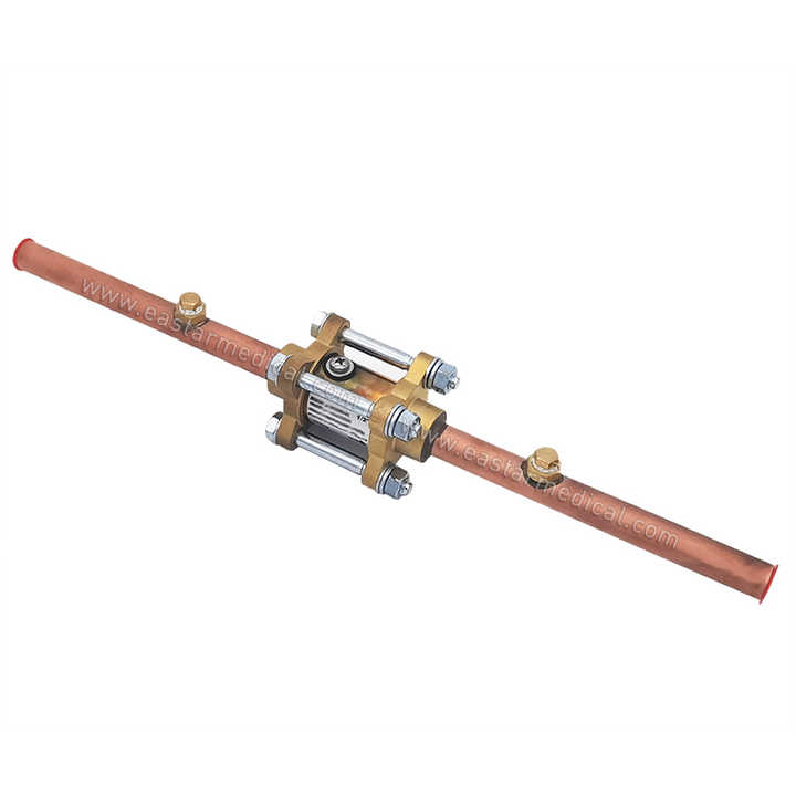 3 Piece Medical Gas Ball Check Valves With Extensions & Two Gauge Ports ...