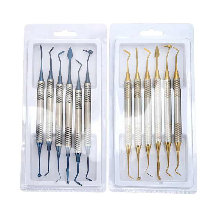 High Quality 6pcs Dental Composite Filling Instrument Set Titanium ...