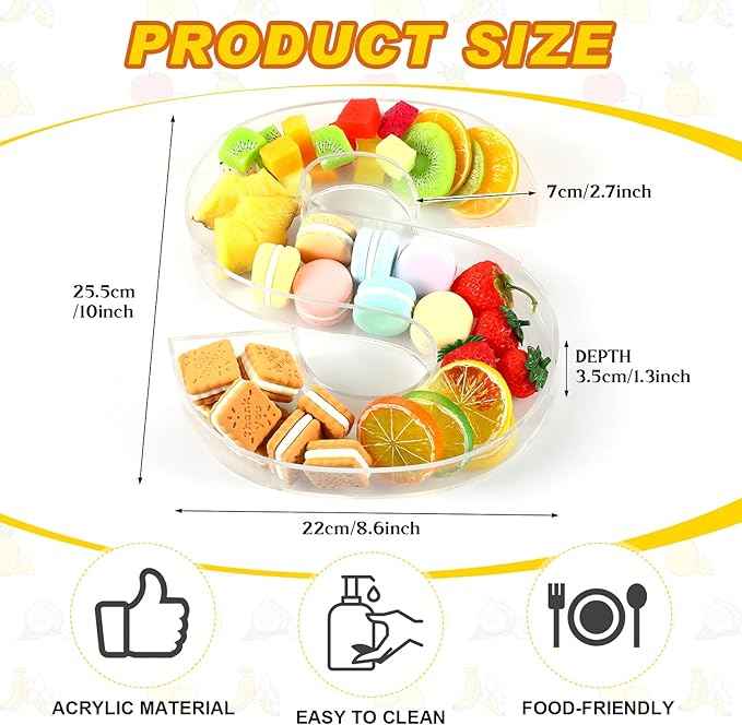 Acrylic Box Form Tray Display - Fillable Charcuterie Box