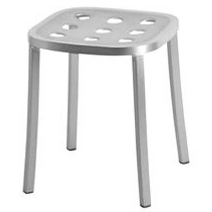 Fabulous Round Large Aluminium Stool Polished Modern Decorative Look ...