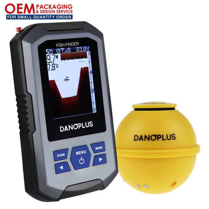 Wireless Fish Finder with LCD Display - 147ft Depth Capability, 200m ...