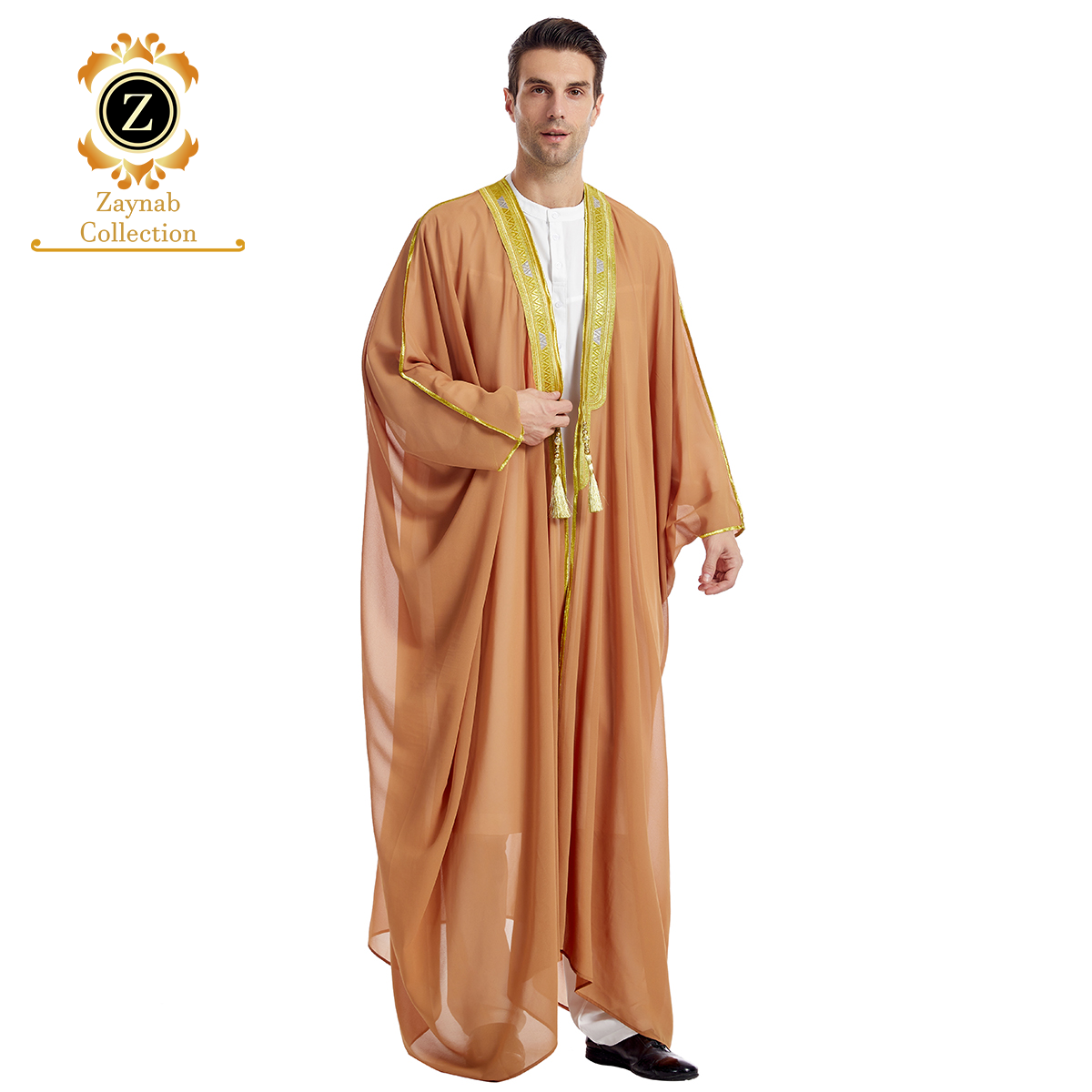 PROMISTAR New Design Hand Drawn Printing Prayer Arabic Thobe Jubba ...