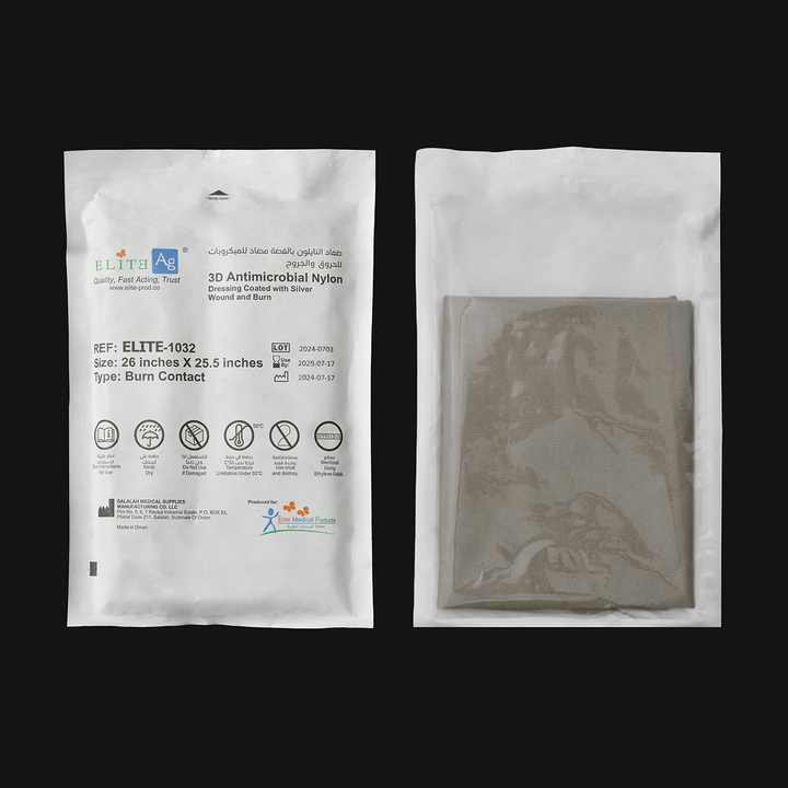 Elite-AG 3D Antimicrobial Nylon Dressing Coated With Sliver for Wound ...
