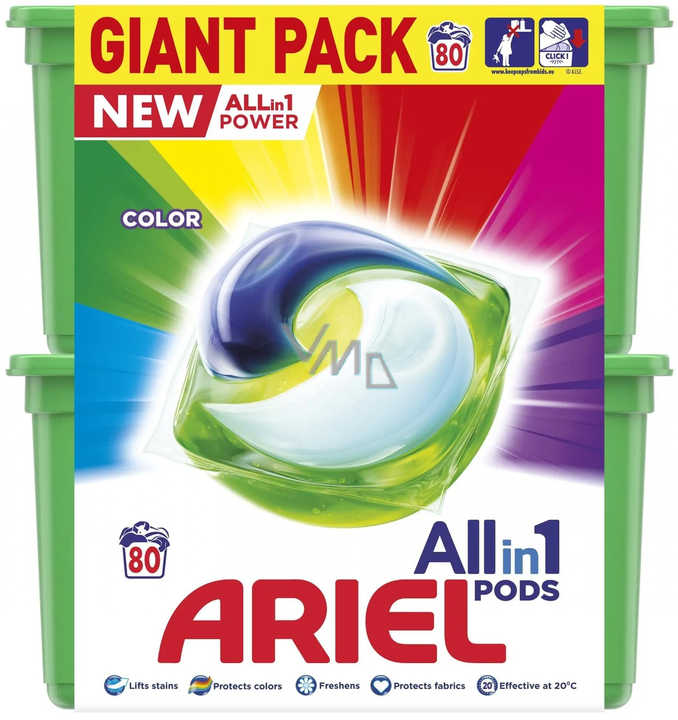 Ariel 3 in 1 Pods - Powerful, Sustainable Laundry Detergent