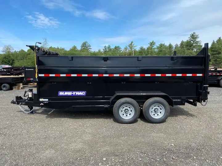High Quality 7 Ton 4-Wheel Hydraulic Back Tipping Trailer Farm Small ...