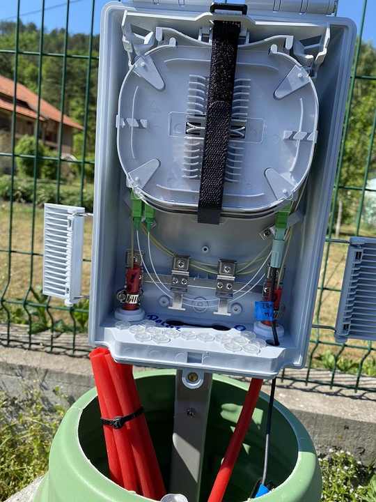 HDPE 24-Port Outdoor FTTH Telecommunications Product 16 Cores