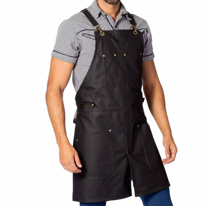 Latest Design Leather Apron High Quality Custom Logo Kitchen Genuine ...