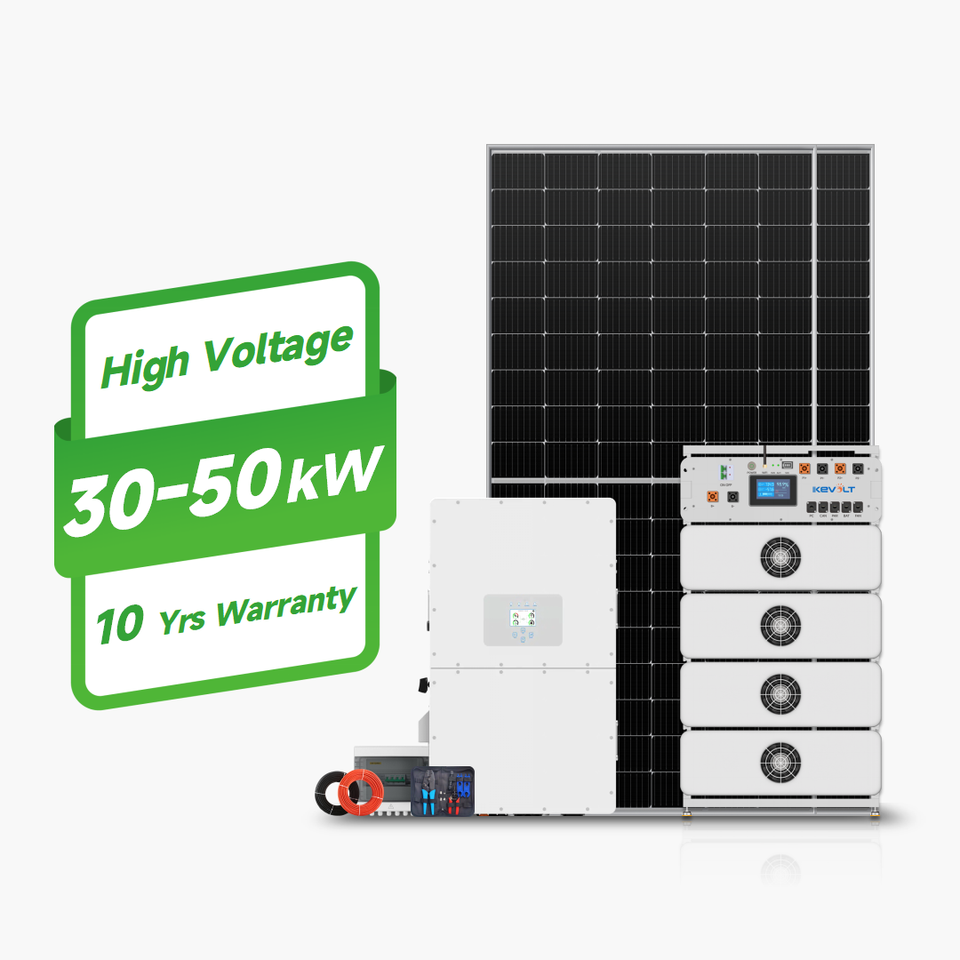 High Voltage Solar Energy System 50kW 100kW 120kW 150kW Solar Kit with ...