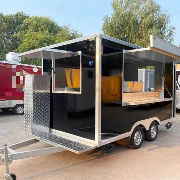 Custom Food Stall Fast Food Truck Pizza Truck Ice Cream Mobile Kiosk Coffee Trailer Taco ...