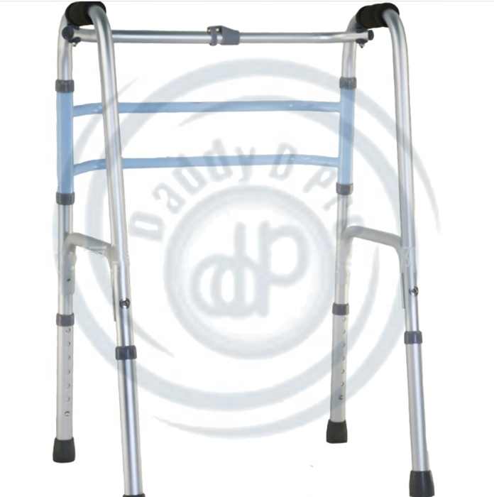 Aluminum Lightweight 4-leg Walker Fold Walking Frame Rollator Walker ...