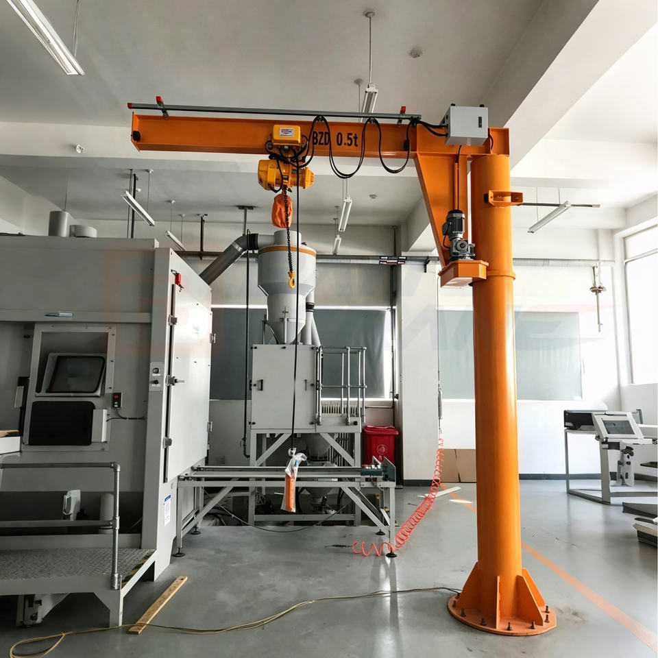 Professional Crane Exporter Large Span Jib Crane Rotation Angle 360 for ...