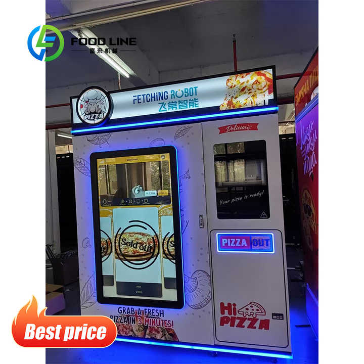 Fresh Pizza Vending Machine With Touch Screen Automatic Hot Food ...