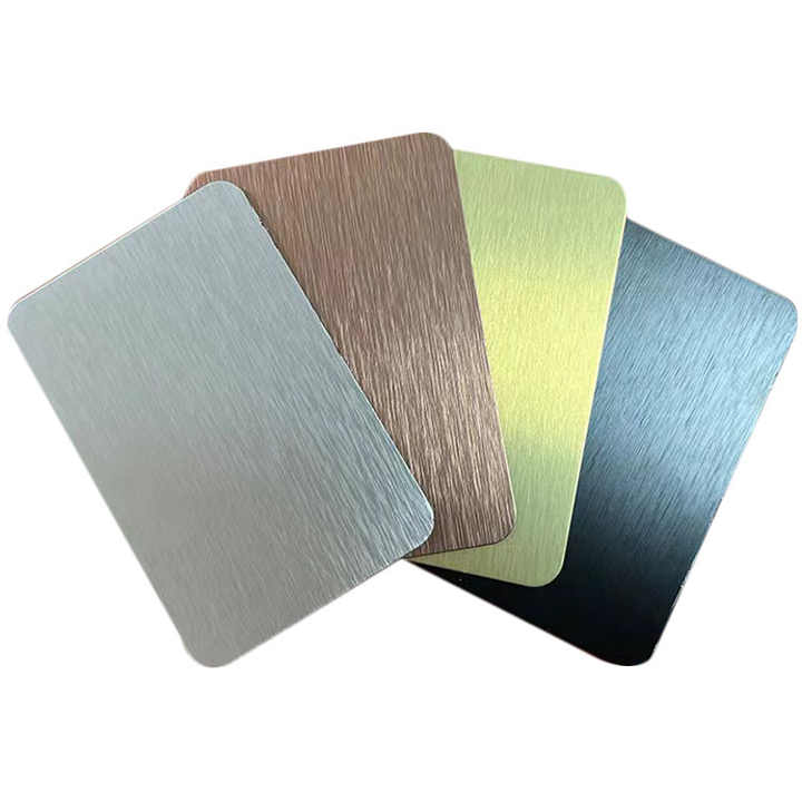 Gold Brushed Alucobond Wall Cladding Aluminum Composite Panel with ...