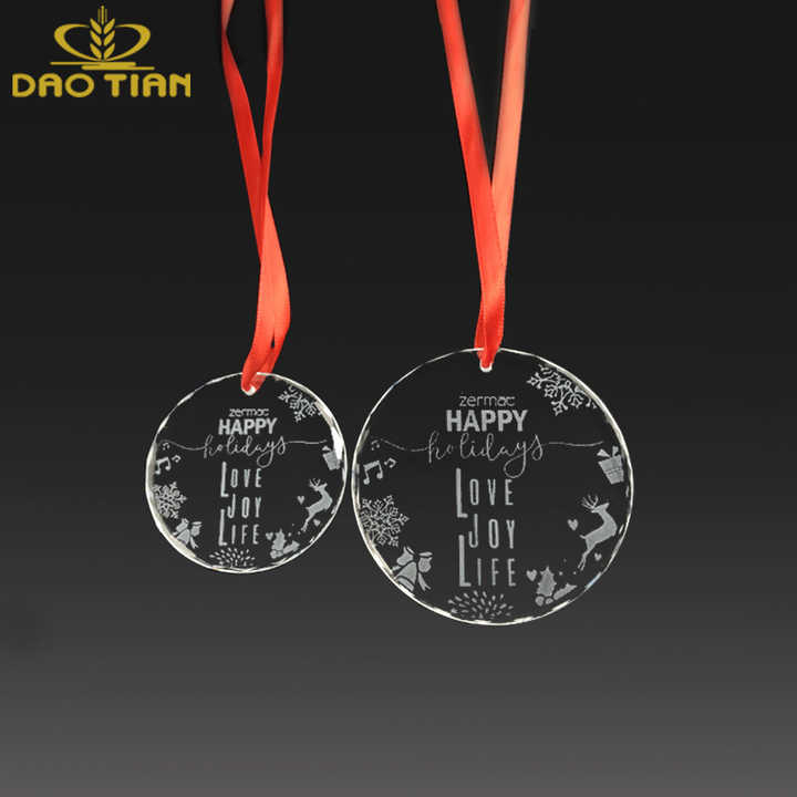 Daotian Wholesale Blank Glass Ornaments for Christmas