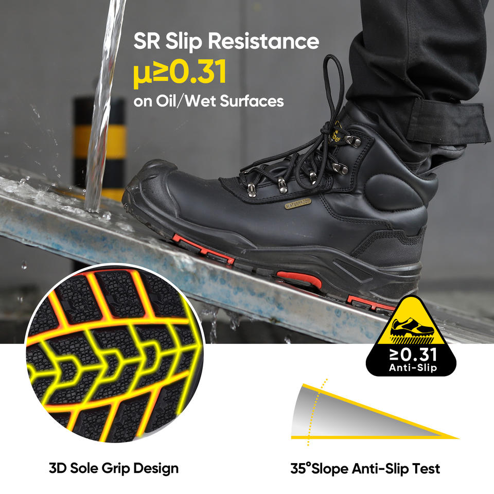 VortiGard Slip Resistant Antistatic Safety Shoes for Work - Waterproof ...