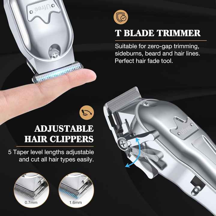 Professional Hair Clippers for Men - Cordless & Versatile