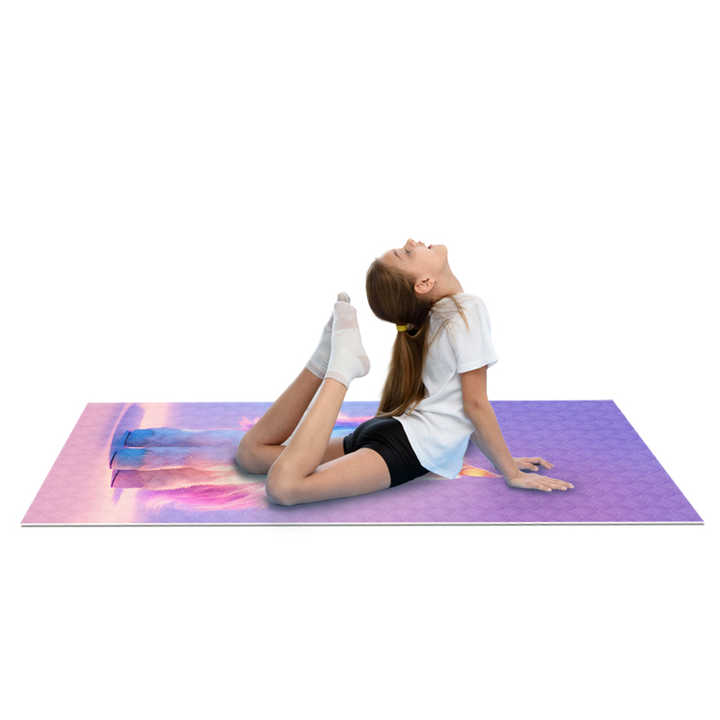 SANFAN Cute Bunny Children Yoga Mat Waterproof Kids Yoga Mat Tpe Yoga ...