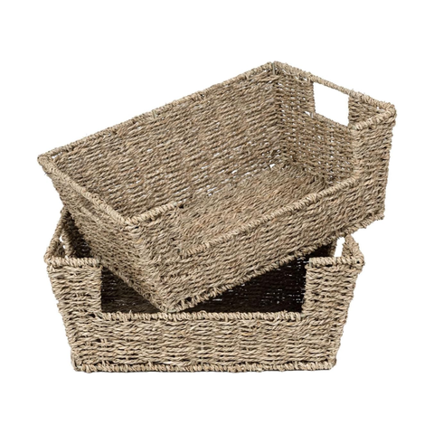 New design natural Vintage rattan & cane box with lid decorative ...