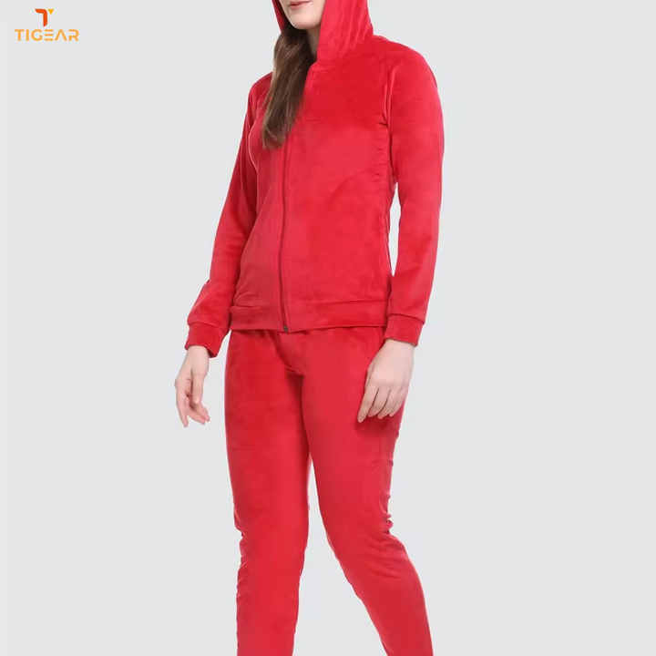Women Velour Tracksuit Sets Best Clothing Manufacturer Low MOQ OEM ...
