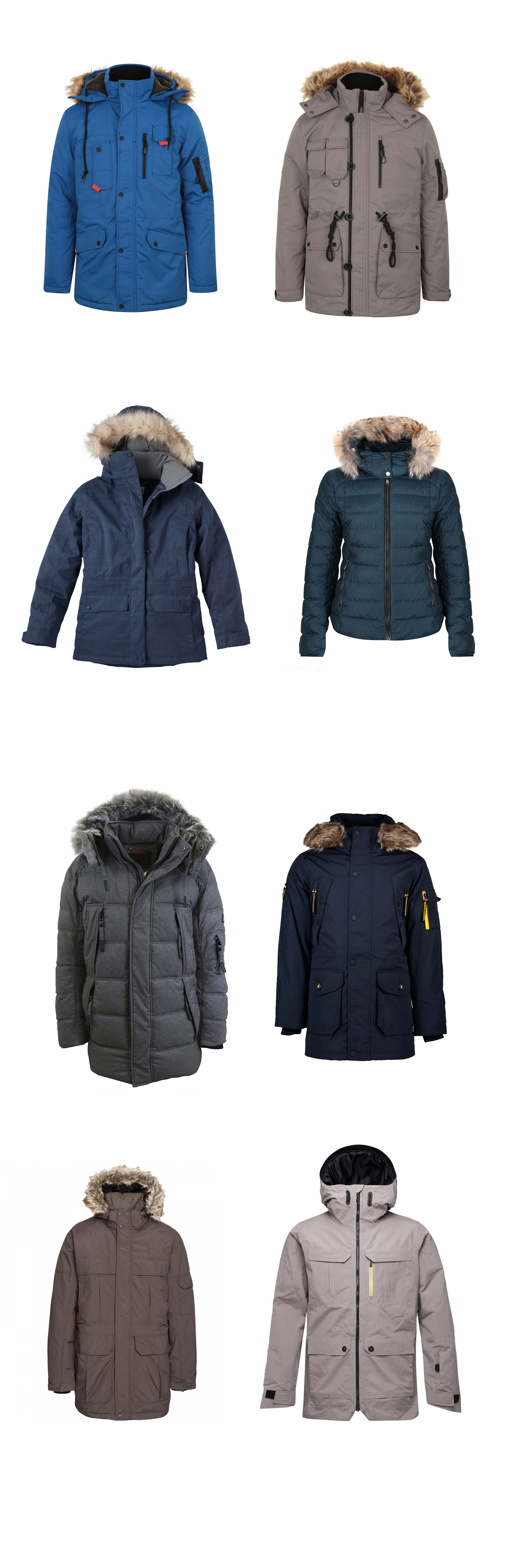 Women's Puffer Parka Jacket Modern Comfortable Street Style Zipper ...