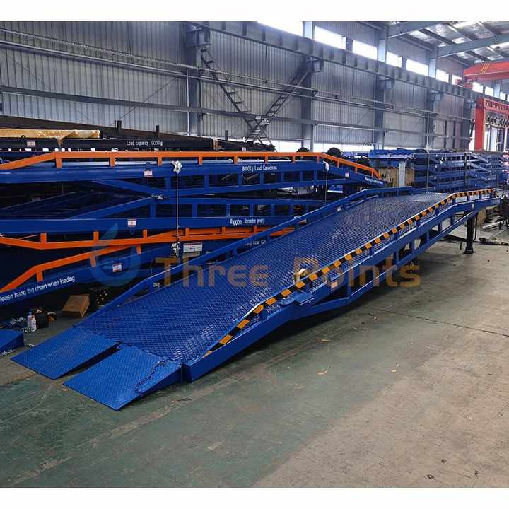 Three-Point Stainless Steel Articulated Lift Mobile Loading Ramps for ...