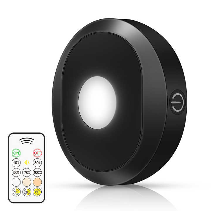 Rechargeable CCT LED Spotlights Battery with Remote Control Round LED ...