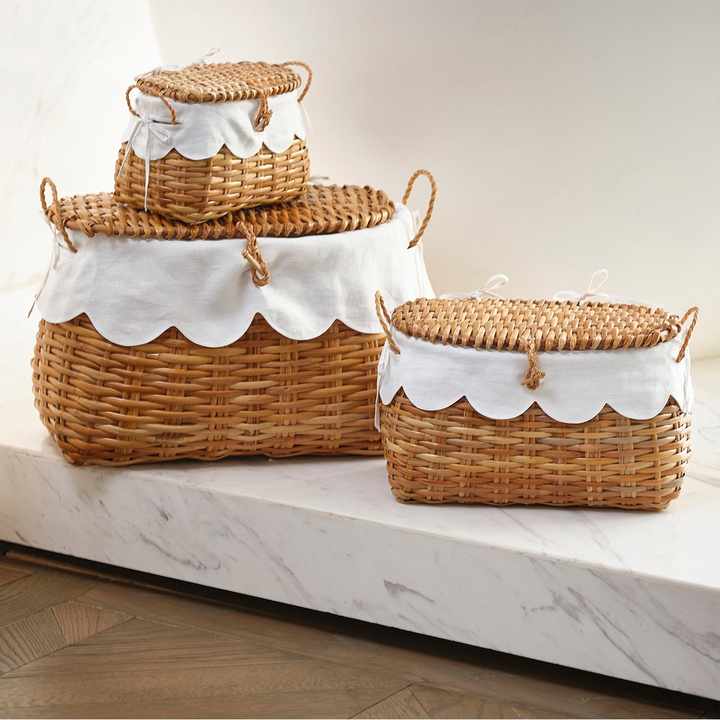 Hot Trending Wicker Rattan Nesting Baskets for Home Decor