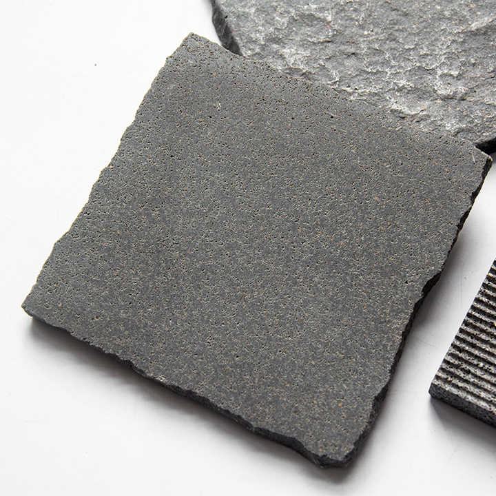 Outdoor Natural Black Lava Stone Wall Cladding - Basalt Tiles