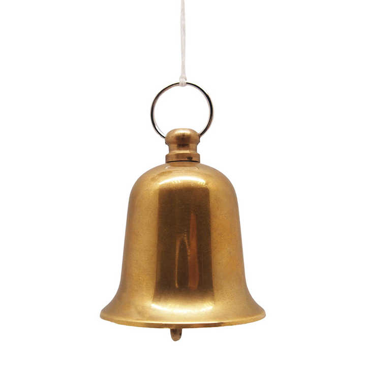 Wall Hanging Brass Bell Shiny Finishing Wall Decoration Christmas Bell ...