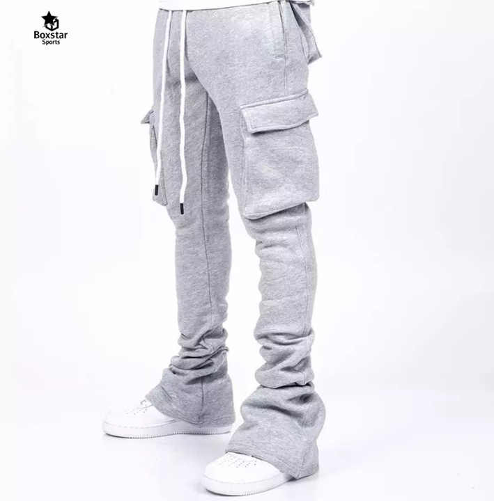 Long Length Men's Stacked Joggers With Pocket Street Wear Men's ...