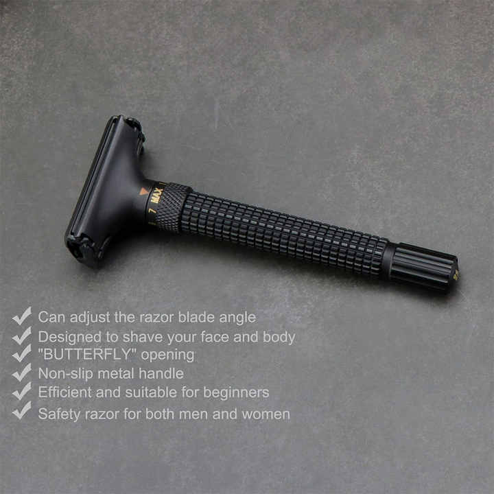 High Quality Men's Double-Edge Safety Razor Shaving Kit Plastic Handle ...