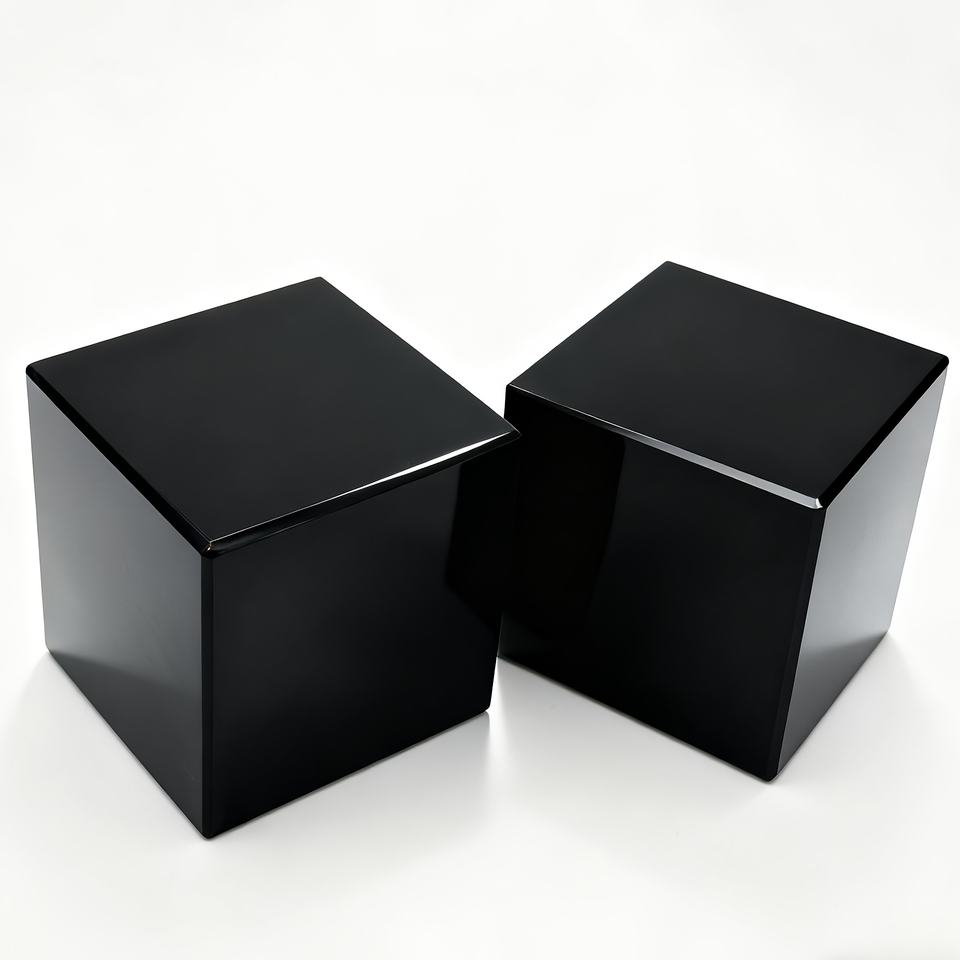 Wholesale Black Obsidian Cube Carved Stone Cube Home Decor Crystal ...