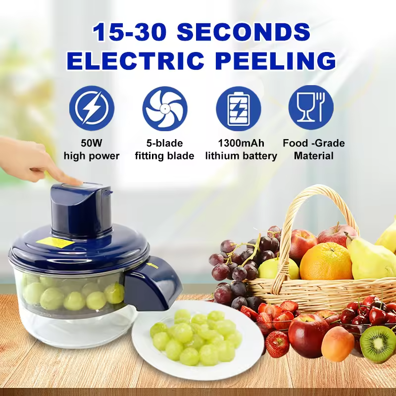 Household Automatic Electric Commercial Fruit & Vegetable Peeling Machine PP Plastic Sustainable ...