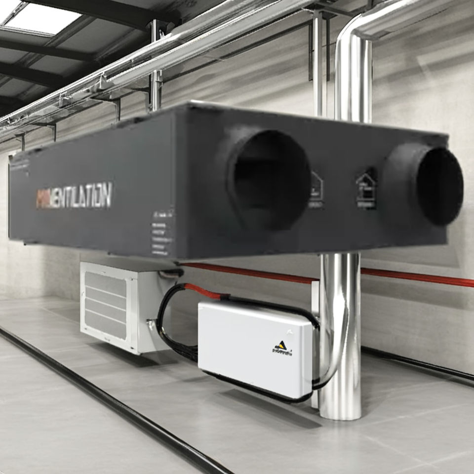 Ceiling ERV with 94% Heat Recovery Efficiency MIA-AHE170GL 1700m³/h for ...